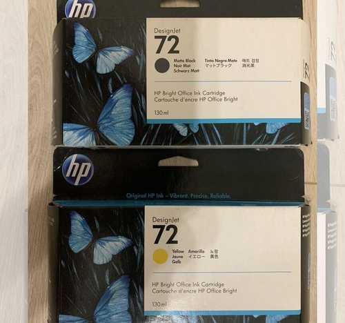 Картриджи hp 72 на плоттер