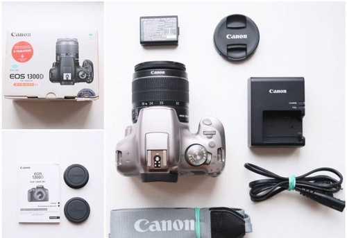 Фотоаппарат Canon 1300d (пробег 3к) +18-55(стаб)