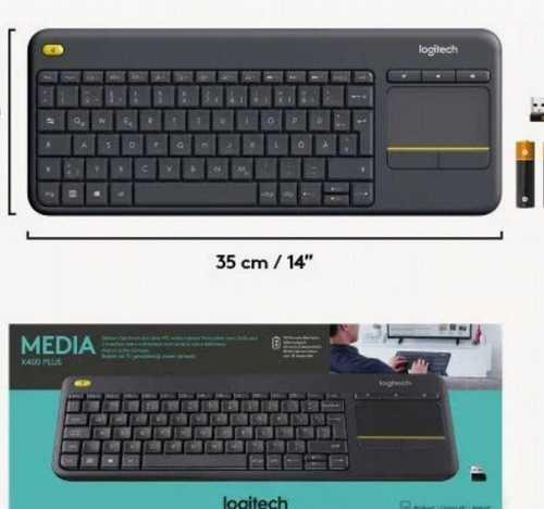 Беспроводная клавиатура Logitech K400 Plus