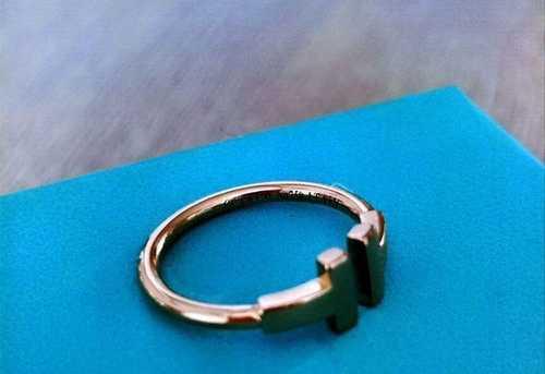 Кольцо Tiffany T Wire розовое золото