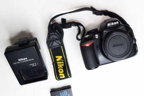Камера зеркальная Nikon 3100 body