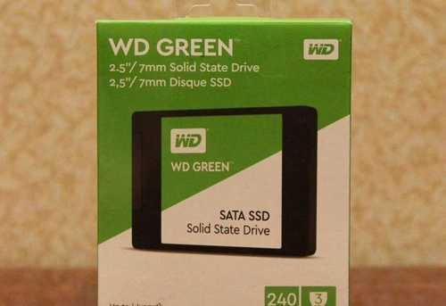 Новый SSD диск SATA3 240gb Western digital Green