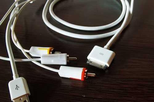 Кабель Gerffins Round Apple 30 pin - USB (белый)