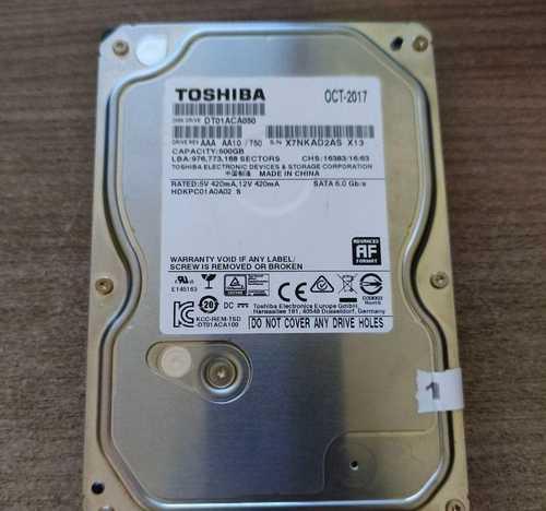 Hdd toshiba 500gb