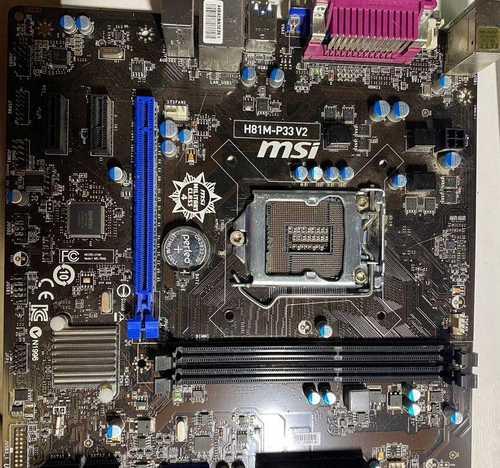 Материнская плата msi H81M-P33 V2