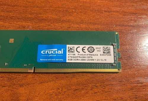 Оперативная память Crucial DDR4 8Gb 2666 Mhz