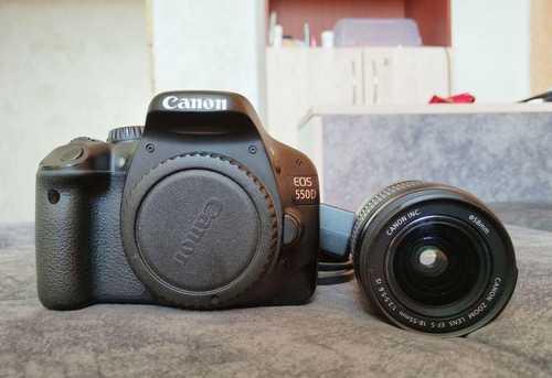 Canon 550d + кит объектив