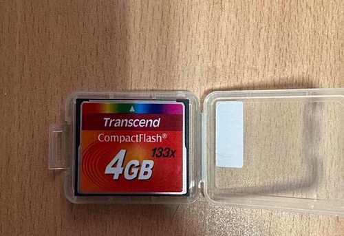 Карта памяти Transcend CF (Compact Flash) 4 гб