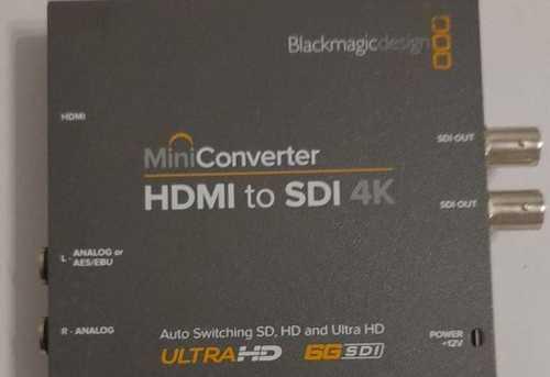 Blackmagic Mini Converter hdmi TO SDI 4K