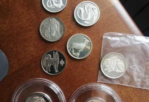 Монеты серебро проба 925