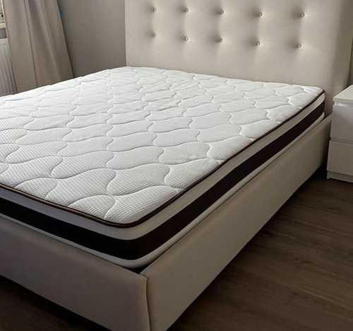 Кровать двухспальная с матрасом и подъемным механ
