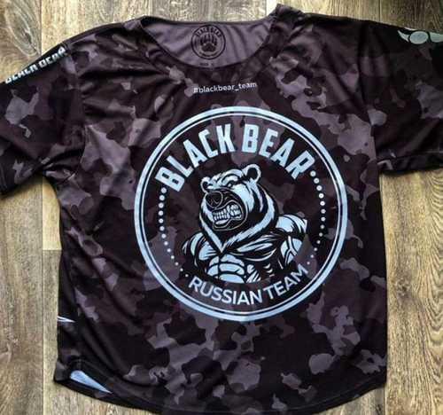 Рашгард мужской black bear russian team