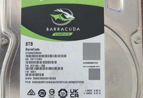 Жесткий диск seagate barracuda 8Tb ST8000DM004