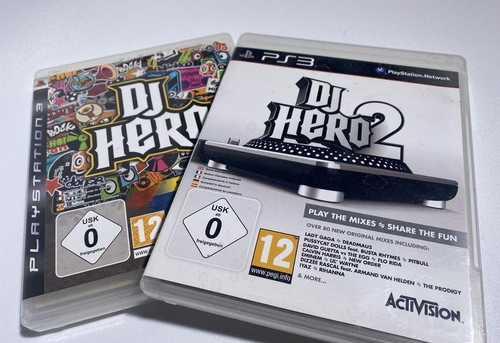 Игры Dj hero ps3 + dj hero 2 ps3