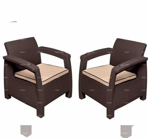 Комплект кресел венге Gardeck tweet Double