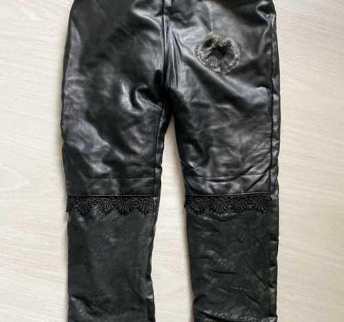 Утепленные брюки из экокожи Турция