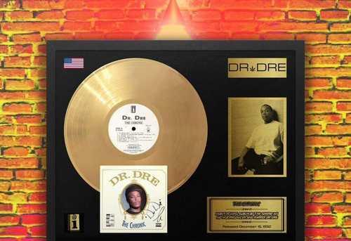 Dr. Dre The Chronic золотой винил в рамке автограф