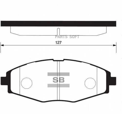 Sangsin brake SP1086 Колодки торм.пер