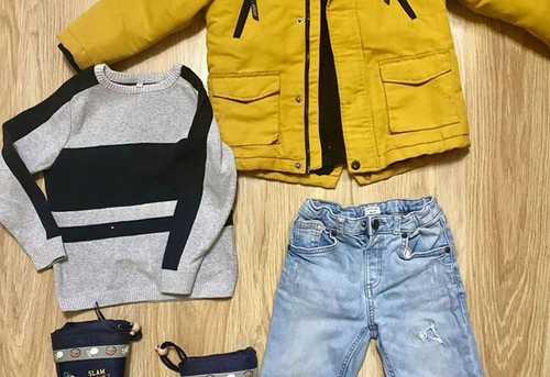 Куртка,свитер,джинсы,сапоги 4-5 лет,цена зА все