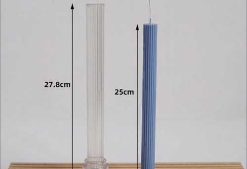 Форма для изготовления свечей цилиндр пластиковая