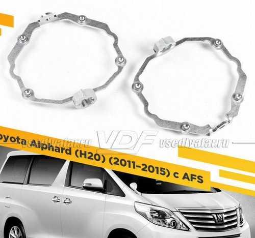 Рамки для замены линз в фарах Toyota Alphard 2011