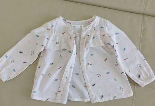 Тонкая рубашка Zara 92 р