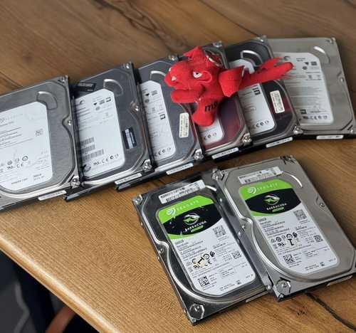 Лот 8 жестких дисков 500gb Seagate