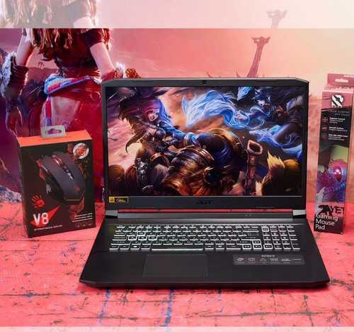 Игровой ноутбук Acer / Ryzen 5 / RTX 3060 / 17.3"