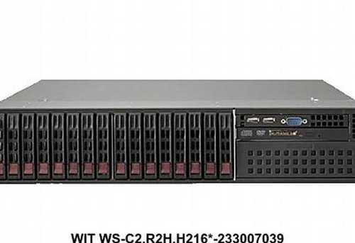 Сервер Supermicro WIT WS-C2.R2H.H216-233007039