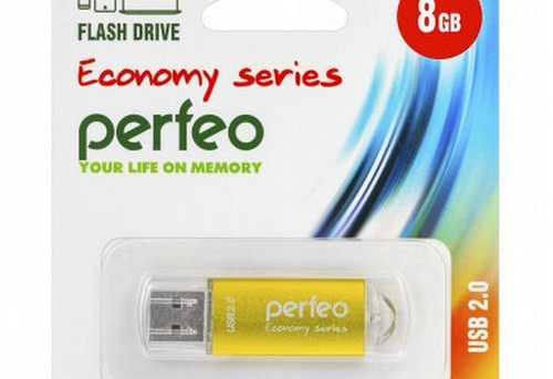Флешка USB 8GB 2.0 Perfeo желтая