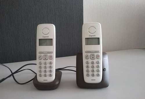 Телефон беспроводной Gigaset A130 duo, две трубки