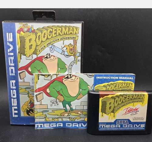 Boogerman Sega Mega Drive картридж лицензия PAL