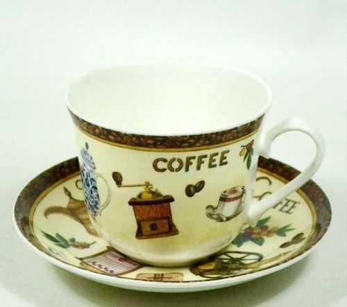Англия большая чашка кружка бокал фарфор чай кофе