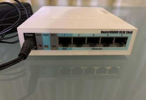 Роутер MikroTik RouterBoard RB951G-2HnD