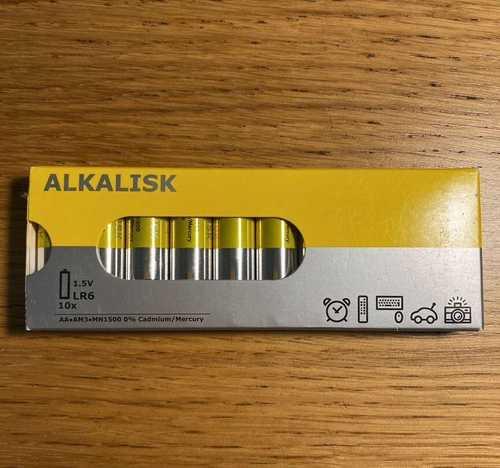 Батарейки аа IKEA alkalisk икеа алкалиск новые