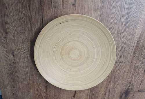 Тарелка IKEA бамбук