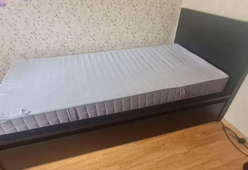 Кровать IKEA malm 90/200