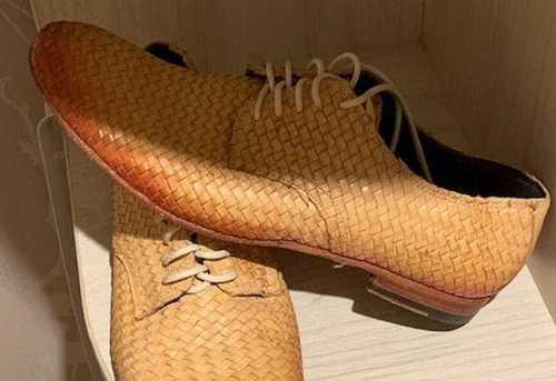 Итальянские ботинки Jo Ghost, кожаное плетение