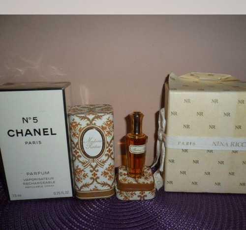 Винтажные духи Chanel 5/MadameRochas/Nina Ricci