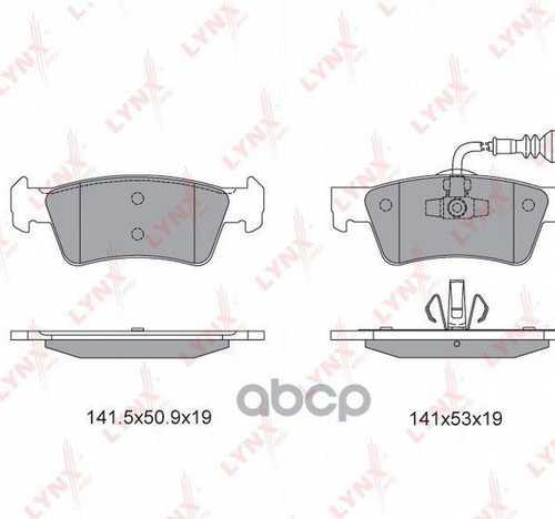 Колодки тормозные дисковые зад BD8039 lynxauto