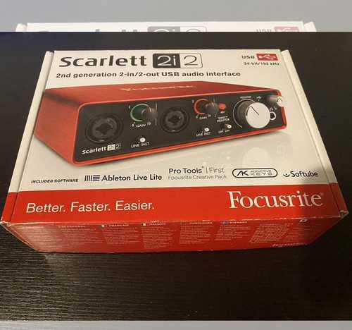 Звуковая карта focusrite scarlett 2i2 2nd gen