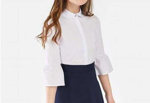 Блузка белая для девочек 146