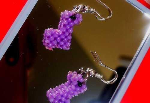 Серьги из бисера