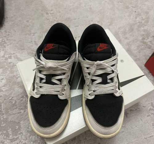 Кеды Air Jordan 1 Low Cactus Jack Olive PS