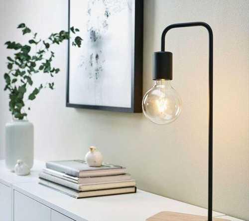 Настольная лампа IKEA tvarhand черная