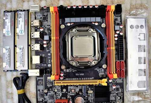 Новый комплект X79 E5VG2 DDR3 4RAM+Xeon E5 2630 v2