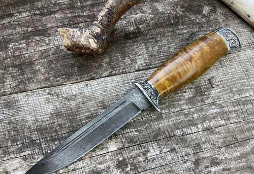Охотничий нож универсальный из дамасской стали