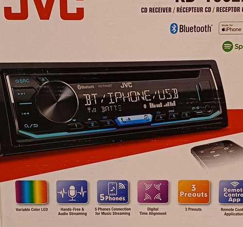 Процессорная магнитола JVC KD-T902BT