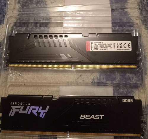 Оперативная память kingstone fury ddr5 4800