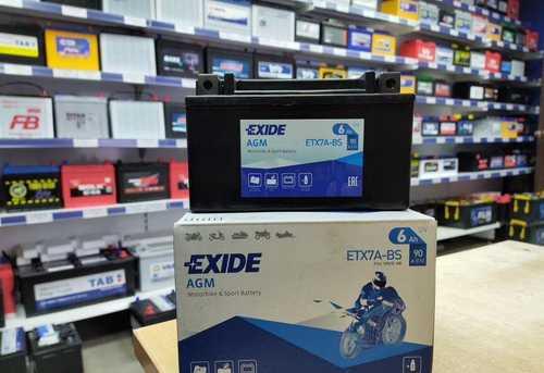 Акб 6Ач мото Exide etx7a-BS (AGM)